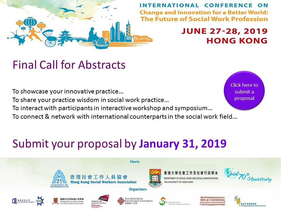 Final Call for Abstract submission- International Conference on Change ...