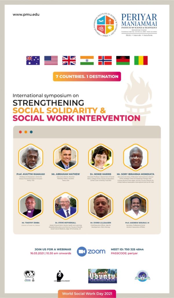 World Social work Day 2021 International Symposium – India ...