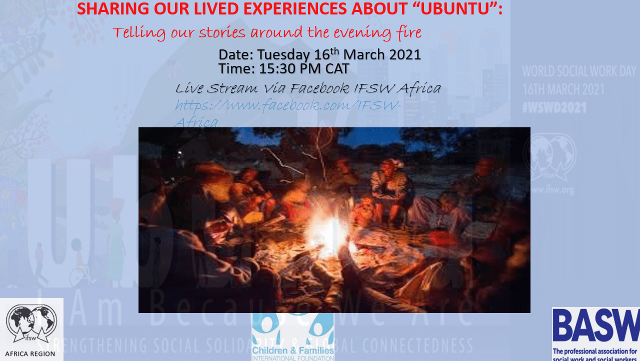 World Social work Day 2021 Sharing our lived experiences about “UBUNTU ...