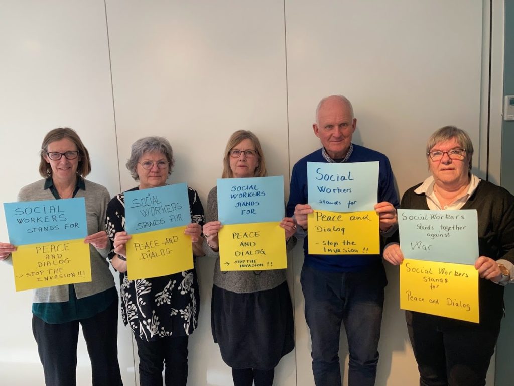 Social Workers Stands Together Against War – International Federation ...