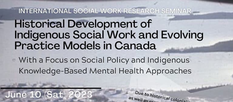 10 June: Historical Development of Indigenous Social Work and Evolving ...