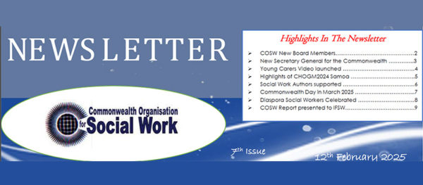 COSW Newsletter Highlights Key Achievements in Social Work Across the ...